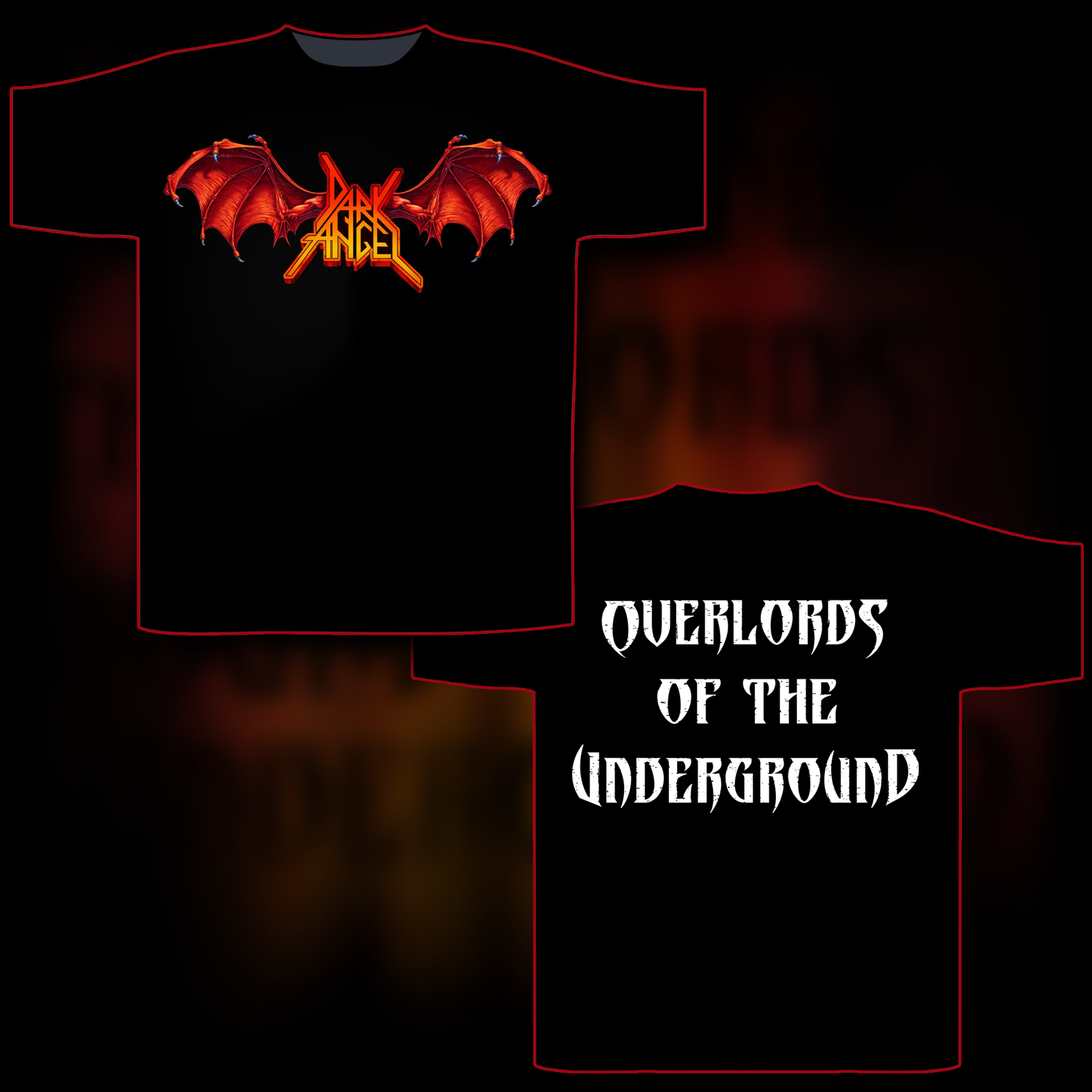 DARK ANGEL WINGED LOGO OVERLORDS T-SHIRT – reversedrecords